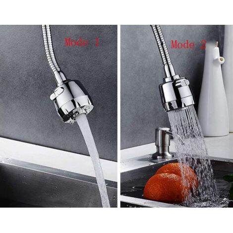 360° Swivel Anti Splash Faucet Sprayer,Stainless Steel Adjustable ...