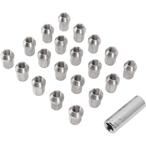 20PCS M14x1.5 Lug Nuts with Sleeve 19mm Opposite Side Stainless Steel ...