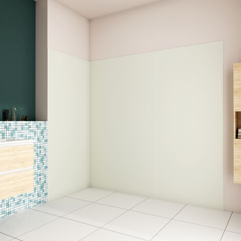 AICA Panel angular de pared para ducha en Aluminio, Marfil ...