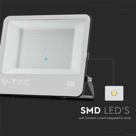 Faro LED SMD Chip Samsung 200W 135LM/W Color Negro 4000K IP65