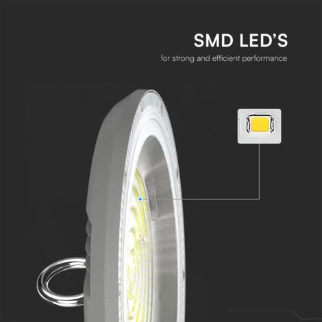 Foco LED industrial V-TAC de 150 W, gris, 90° CCT, 3 en 1, blanco ...