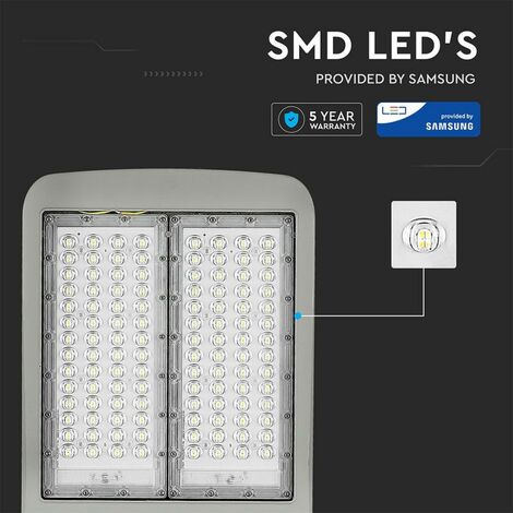 Farola LED V-TAC con chip Samsung, 150 W, 140 lm/W, giratoria, clase I ...