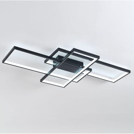 LED Ceiling Light 64W Modern Design Cool White 6000K Rectangle Ceiling ...