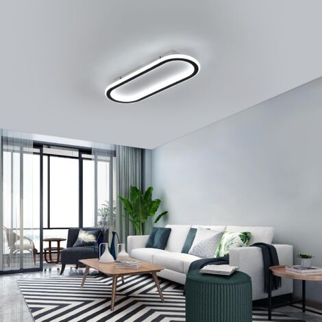 Modern LED Ceiling Lights, 33W 3712LM Black LED Ceiling Light, Cool ...
