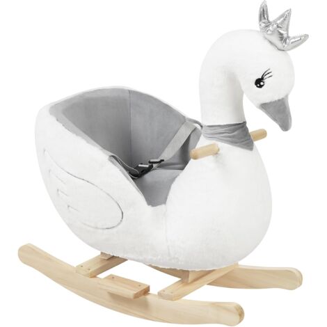 WOLTU Kids Rocking Swan. Plush Baby Rocking Chair with Safety Belt ...
