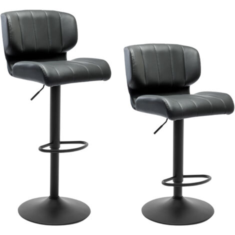 WOLTU 2x Bar Stools. Height Adjustable Breakfast Barstools with Swivel ...