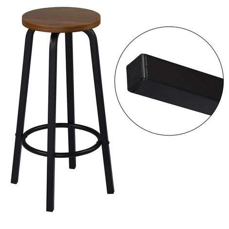 WOLTU 2 dining chairs MDF Wooden Metal High Leg Living Room Kitchen ...