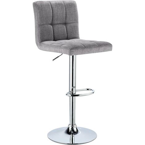 WOLTU 1x bar stools Linen Kitchen stools barstools Seat Adjust 60-82cm ...