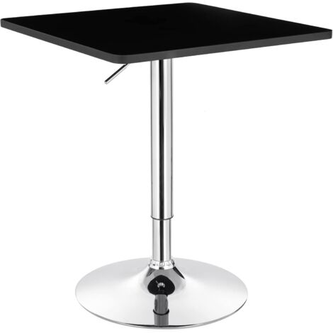 WOLTU Bar Table Swivel and Height Adjustable Square Bar Table Made of ...