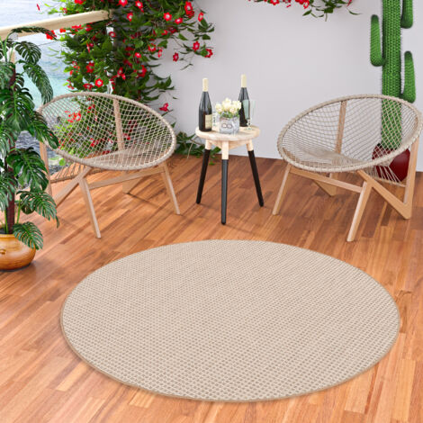 Wunderschne Outdoor Teppich Rund 100 Cm Bilder