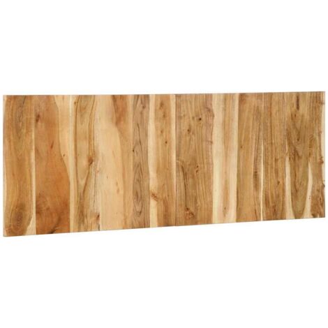 Tête de lit Acacia 140 cm protège mur Panneau bois massif durable ...