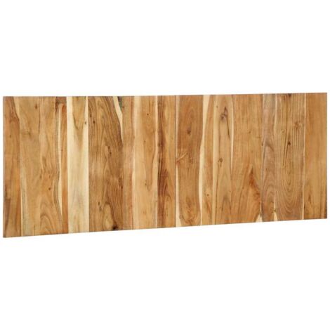 Tête de lit Acacia 140 cm protège mur Panneau bois massif durable ...
