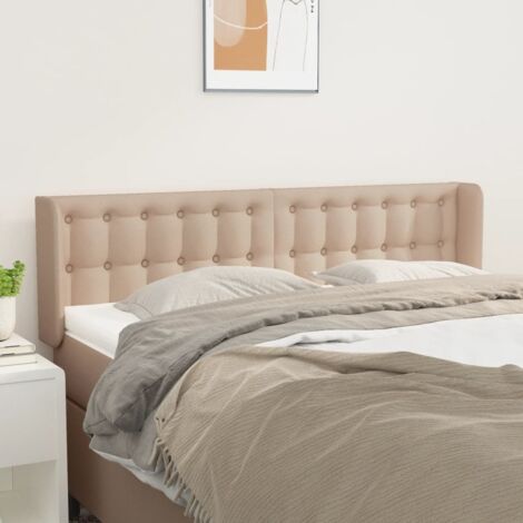Tête de lit avec oreilles-Panneau de lit avec oreilles Cappuccino ...