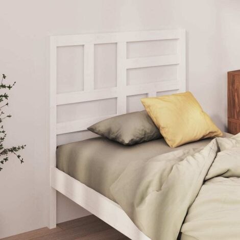 Tête de lit-Panneau de lit-Accessoire de Lit Blanc 96x4x104 cm Bois ...