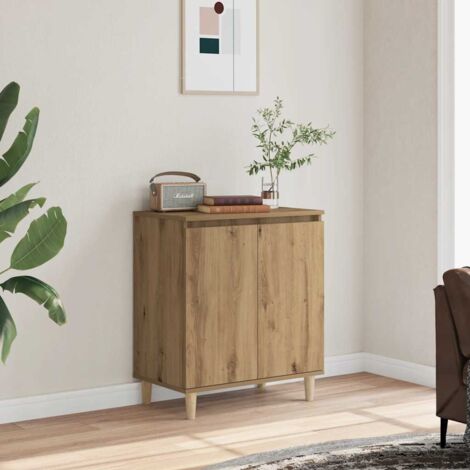 Buffet-Meuble de rangement chêne artisanal 60x35x70 cm bois d ...