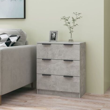 Buffet-Meuble de rangement Gris béton 60x30x70 cm Bois d'ingénierie 743568