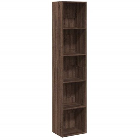 Bibliothèque-Étagère de Rangement chêne marron 40x30x189 cm bois d ...