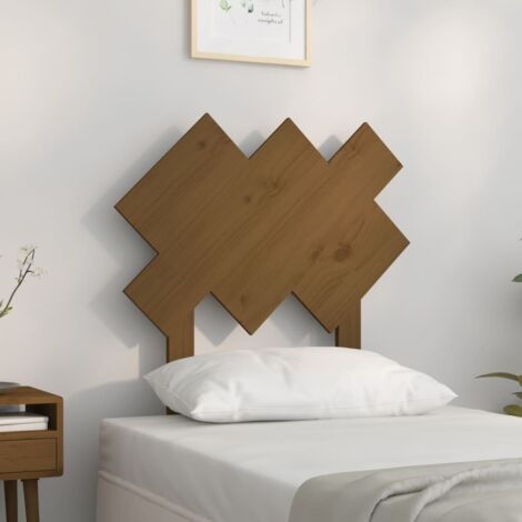 Tête de lit-Panneau de lit-Accessoire de Lit Marron miel 72,5x3x81 cm ...