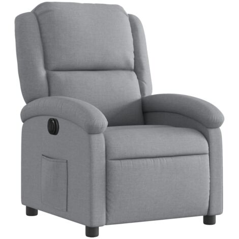 Fauteuil inclinable électrique-Chaise de relaxation-Fauteuil Relax Gris ...