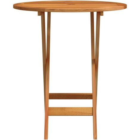 Table de jardin pliable-Table à Manger-Table d'extérieur Ø60x75 cm Bois ...