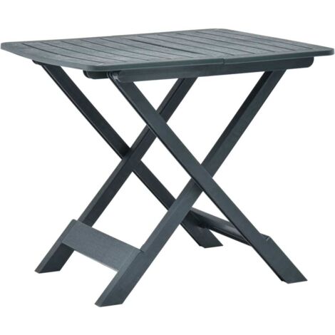Table pliable de jardin-Table à Manger-Table d'extérieur Vert 79x72x70 ...