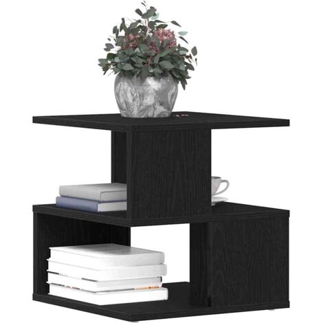 Table d'appoint-Table basse-Table Salon Chêne noir 40 x 40 x 40 cm Bois ...