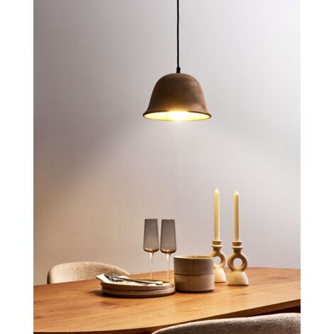 Lampe suspension-Lampe suspendue GOIKA Bois de manguier Marron clair