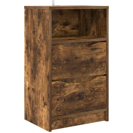 Table de chevet pour petite chambre meuble de nuit 40x30 cm bois ...