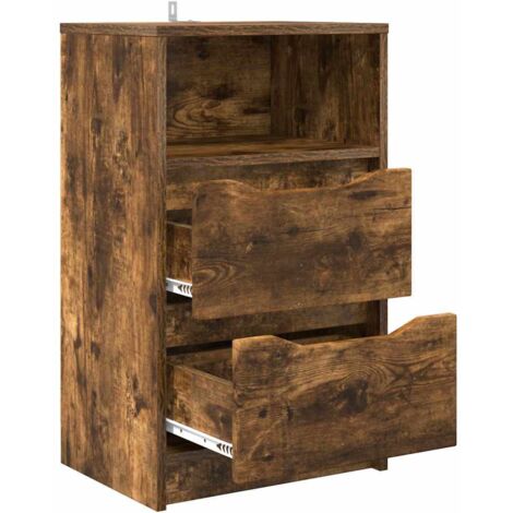 Table de chevet pour petite chambre meuble de nuit 40x30 cm bois ...