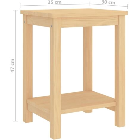 Armoire de rangement en bois de pin massif style naturel BonneVie ...