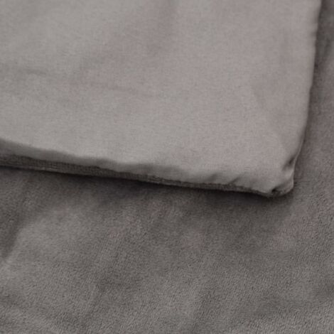 Couverture lestée anti insomnie avec housse grise 9 kg BonneVie ...