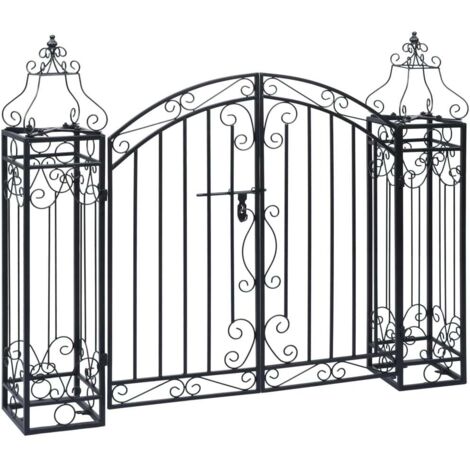 Portillon ornemental de jardin Porte Portillon Portail de jardin Fer ...