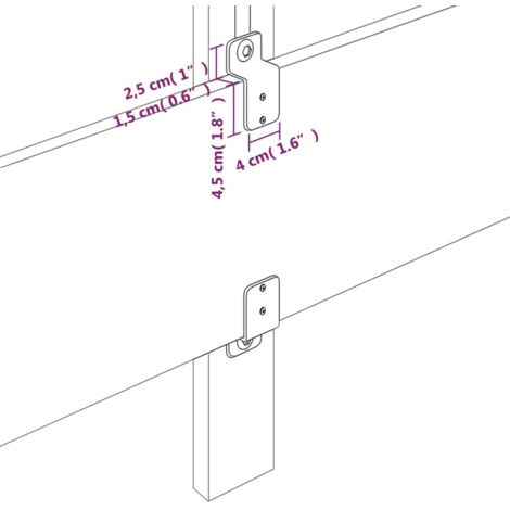 Tête de lit pour armoire pont de lit tissu gris foncé pack de 4 ...