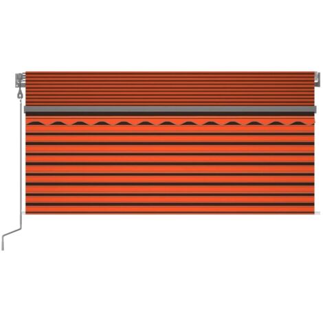 Store banne de terrasse 3x2.5 m automatique auvent de jardin orange ...