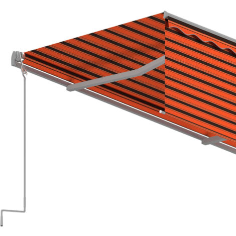 Store banne de terrasse 3x2.5 m automatique auvent de jardin orange ...