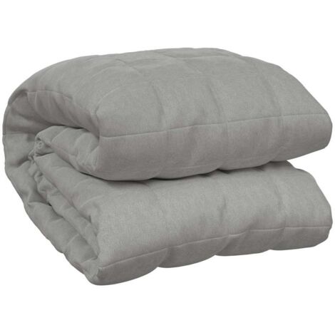 Couverture lestée 11 kg ultra douce lit double Gris 235x290 Tissu 28709 ...