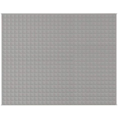 Couverture lestée 11 kg ultra douce lit double Gris 235x290 Tissu 28709 ...