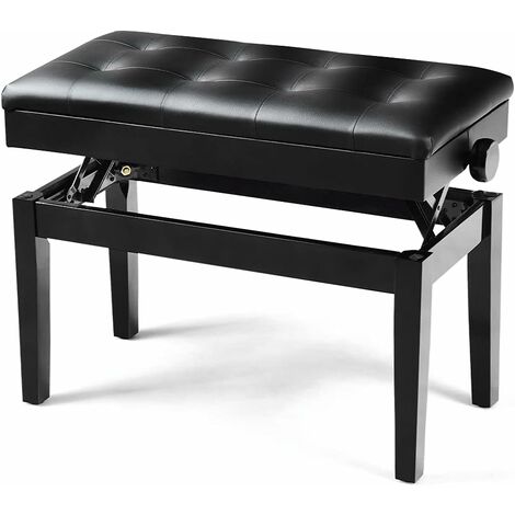 RELAX4LIFE Panca Sgabello Panca per Pianoforte con Contenitore, Altezza ...