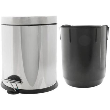 Poubelle à pédale avec couvercle Wasty 5 L rond Cosy & Trendy