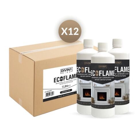 Bioetanolo combustibile liquido confezione da 12lt inodore e incolore ...