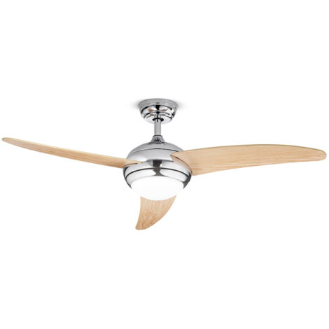 Ventilatore Ship in metallo finitura cromo lucido 24w a led 7160 CL CT ...