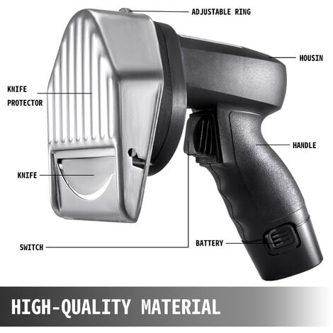 VEVR Couteau a Kebab Electrique sans Fil Trancheuse Kebab ...