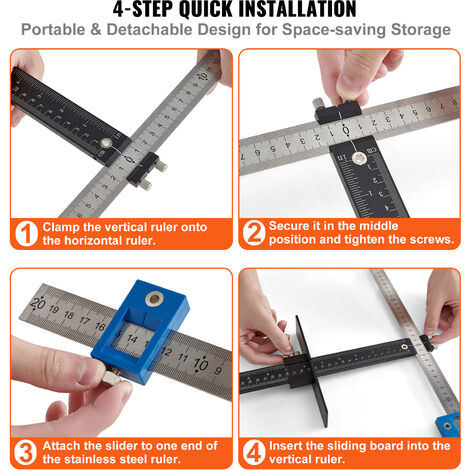 VEVOR Gabarit de Quincaillerie deArmoire en Alliage deAluminium et ...