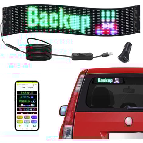 VEVOR Enseigne Lumineuse LED Programmable Flexible, Panneau d’Affichage ...