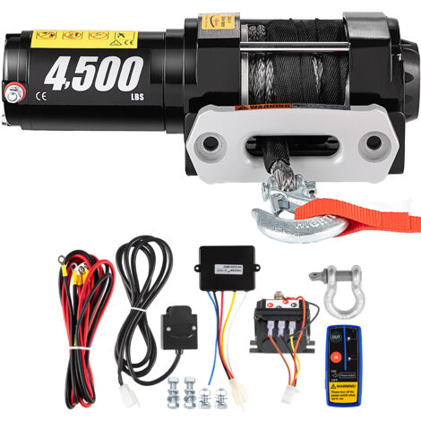 Mophorn Treuil Electrique 12 V, Treuil Electrique Telecommande sans Fil ...