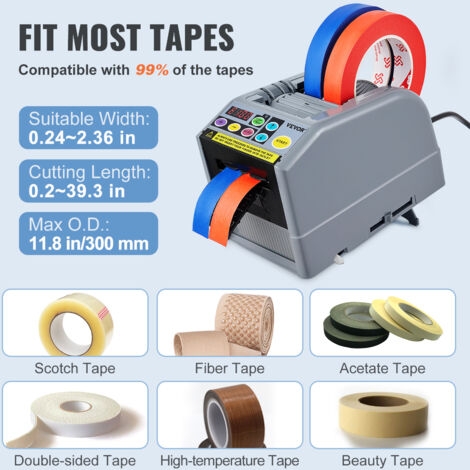 VEVOR Distributeur automatique de ruban adhesif electrique 25 W coupe ...