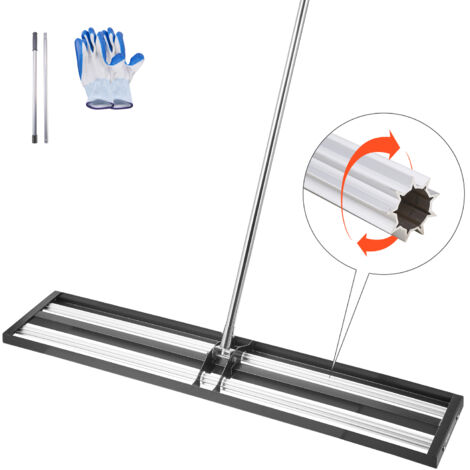 VEVOR Rateau de Nivellement de Pelouse, 1219 x 254 x 2290 mm, Niveleur ...