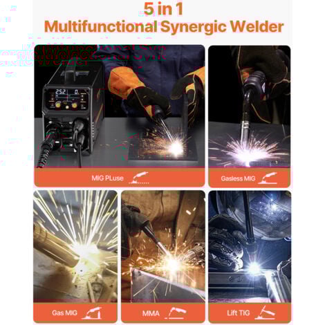 VEVOR Poste a Souder MIG, 250 A, Machine de Soudage Synergique Soudeuse ...