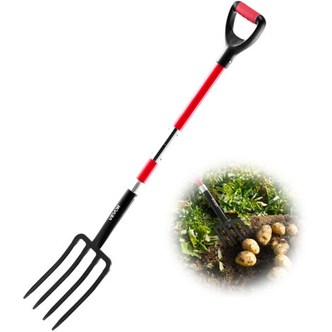 VEVOR Fourche a Becher a 4 Dents, Fourche de Jardin avec Manche en ...