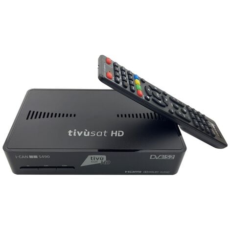 i-CAN S490 Cavo, Ethernet (RJ-45), Satellite HD Nero